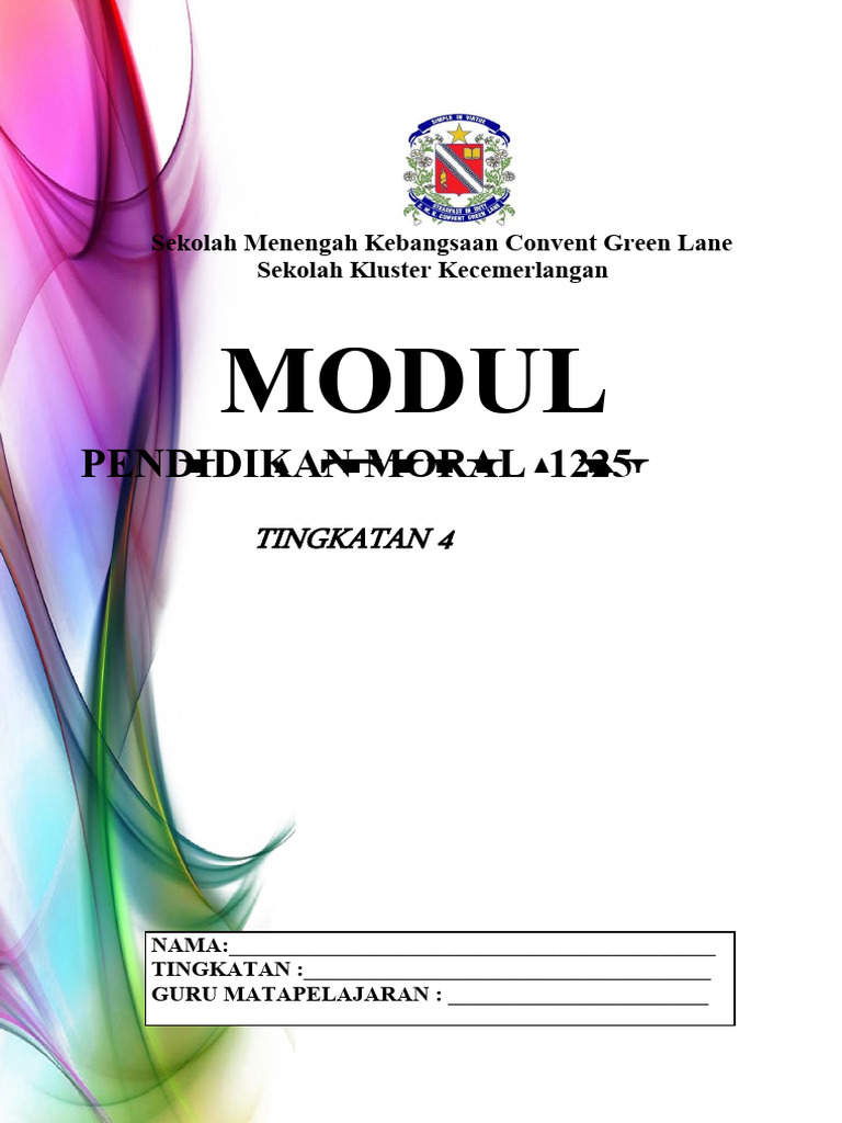 Modul Aktiviti Pendidikan Moral Ting 4 Somu | PDF