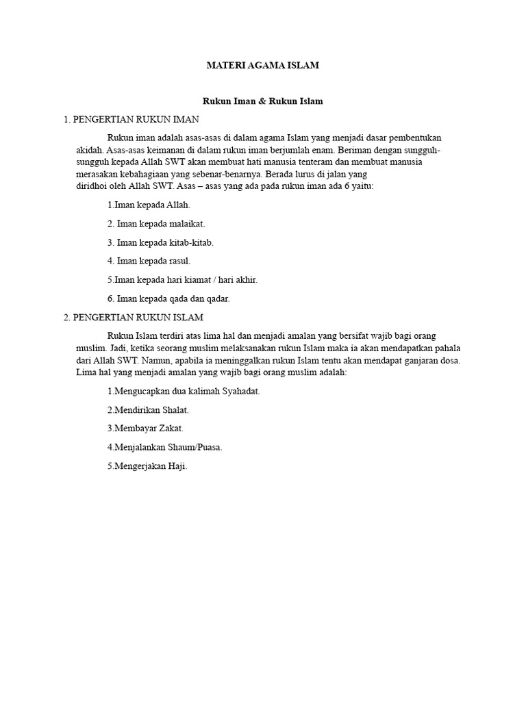 Materi Agama Pramuka | PDF | Agama & Spiritualitas