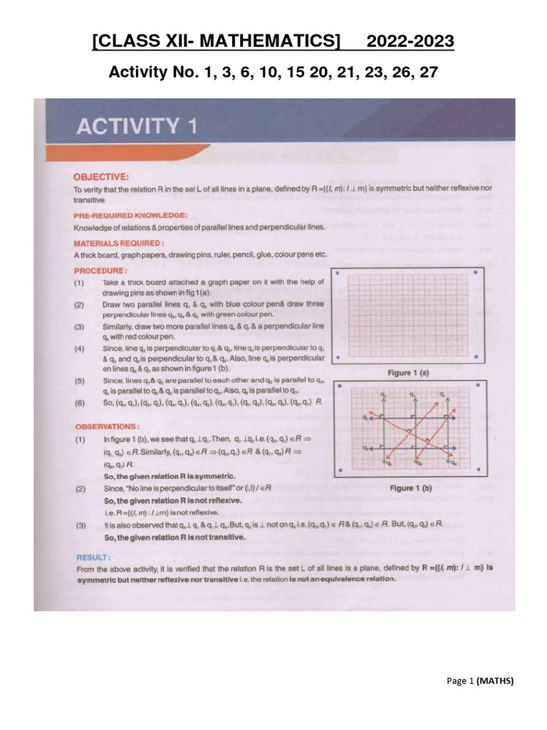 XII Maths PRACTICAL 2022-23 | PDF