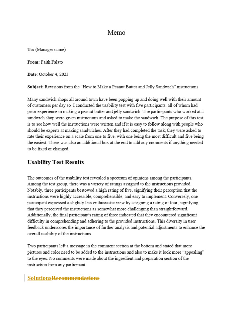 Memo Track Changes | PDF | Usability | Cognition