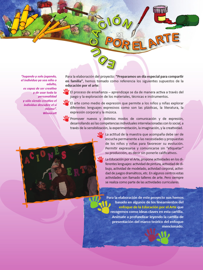 proyecto Educación por el arte para niños | PDF | Aprendizaje | Las ... proyecto Educación por el arte para niños | PDF | Aprendizaje | Las ...