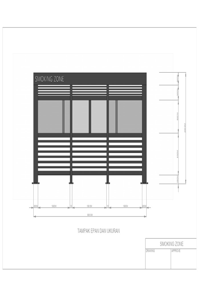 Smoking Zone Design Specifications | PDF