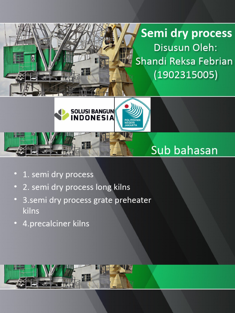 Proses Semi Kering: Kiln dan Preheater | PDF