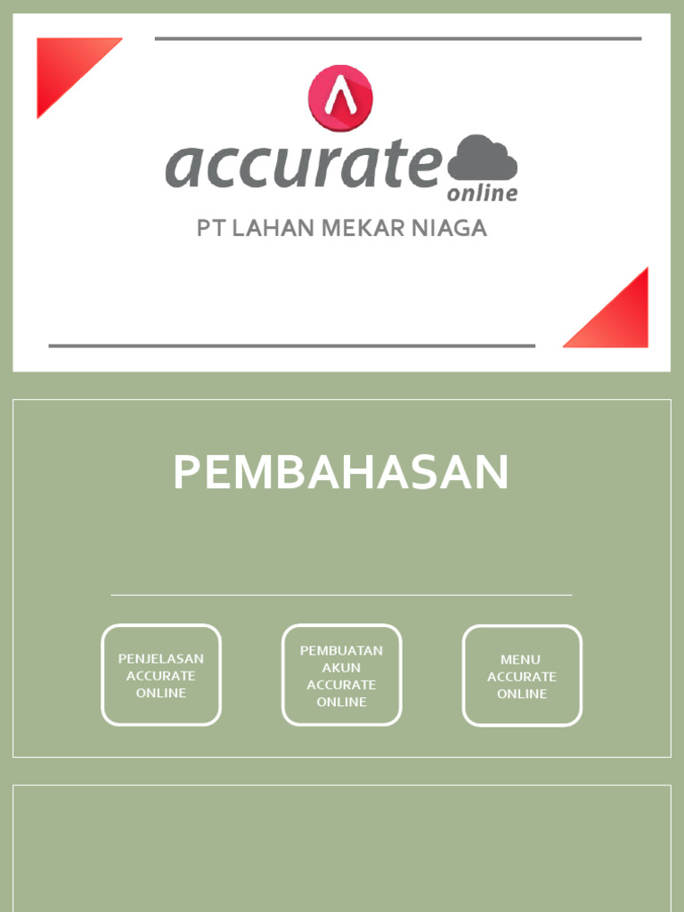 Accurate Online - Modul Training | PDF
