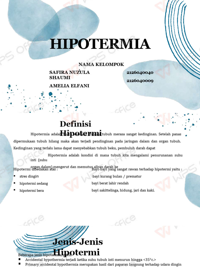 Hipotermia | PDF | Kesehatan Holistik
