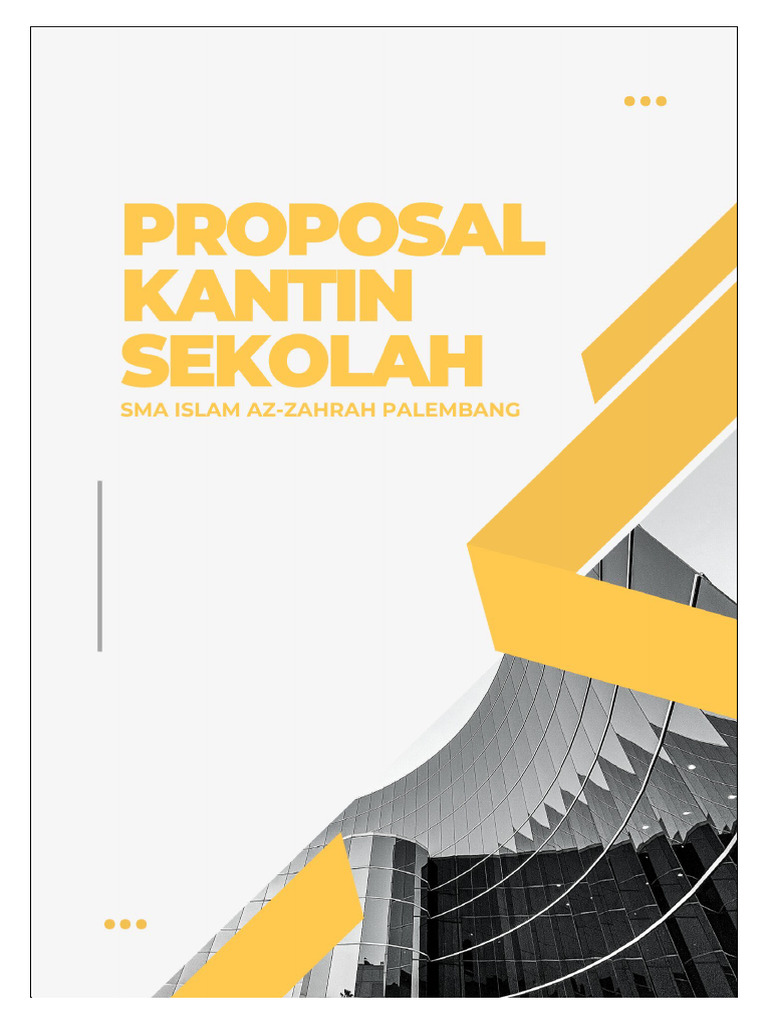 Proposal Kantin Sekolah | PDF