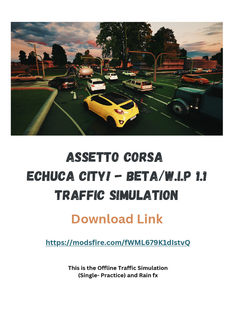 Proakd Echuca City Beta W.I.P 1.1 Traffic Simulation Mod | PDF