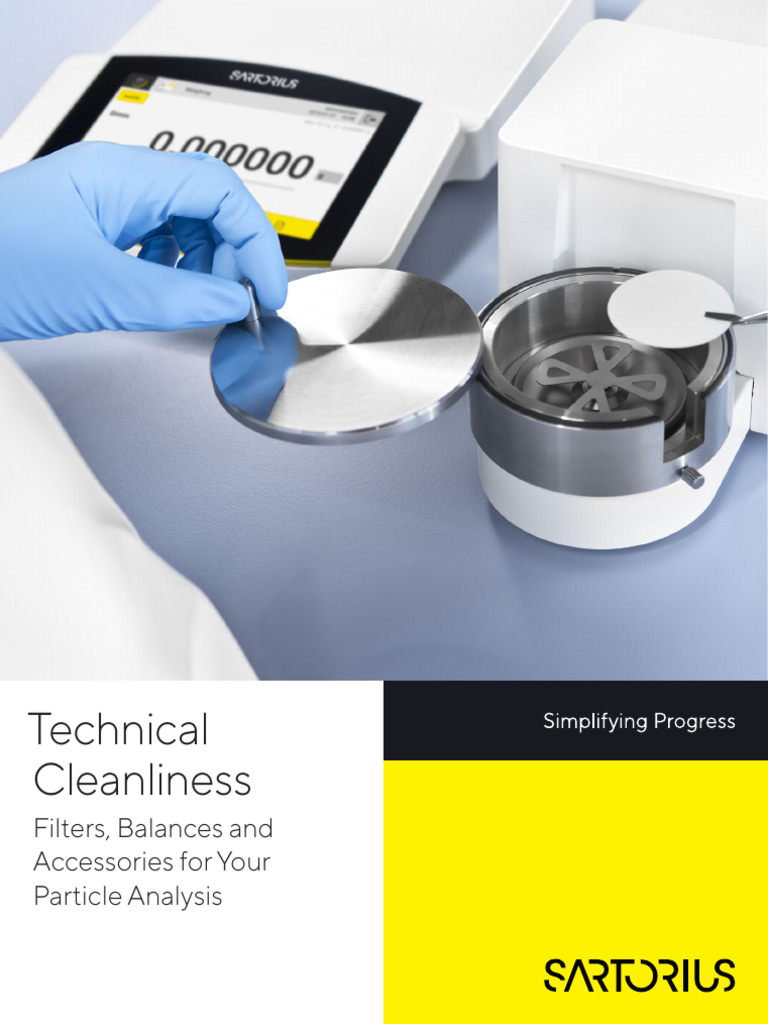 Filters Balances Cleanliness Analysis Brochure en L Sartoriu 1 Data | PDF | Filtration ...