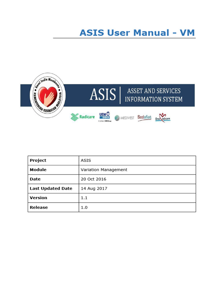 ASIS - User - Manual - VM - V 1.1 | PDF | Computer File | Icon (Computing)