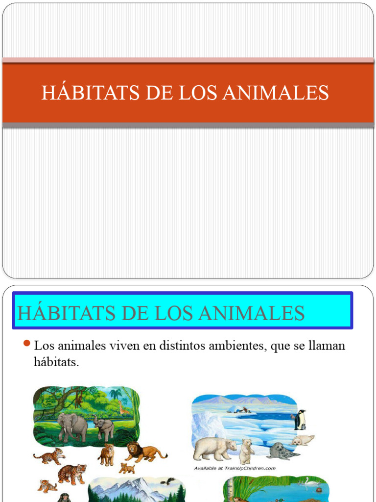 Hábitats de Los Animales | PDF