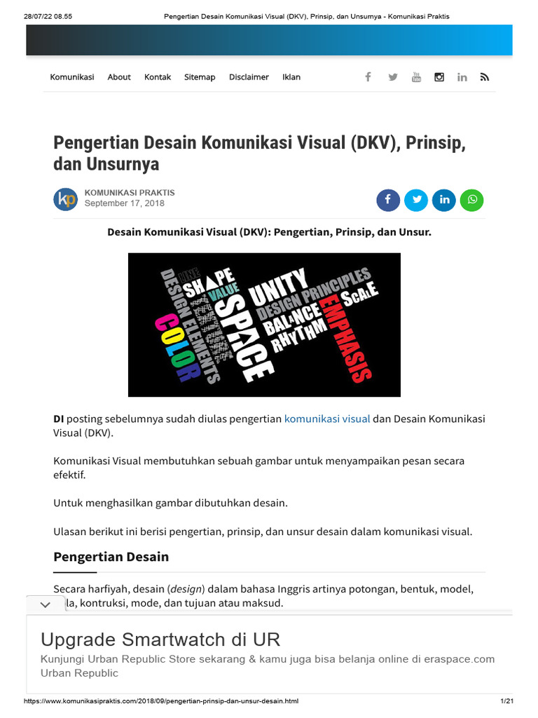 Pengertian Desain Komunikasi Visual (DKV), Prinsip, Dan Unsurnya ...