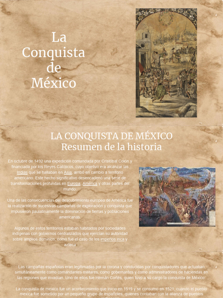 La Conquista de Mexico | Descargar gratis PDF | Hernán Cortés | Mesoamérica