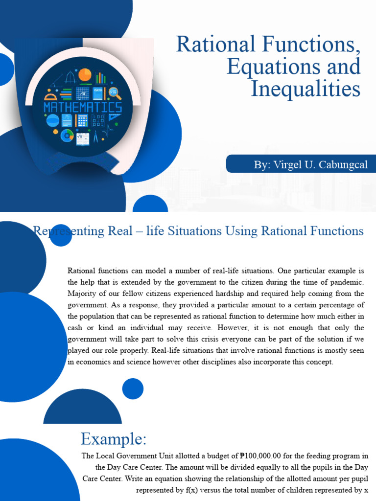 Understanding Rational Functions in Real Life | PDF | Social Science
