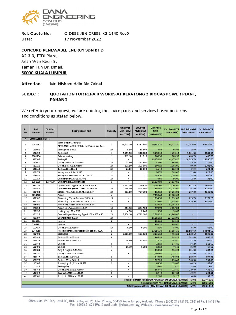 Quotation For Example | PDF