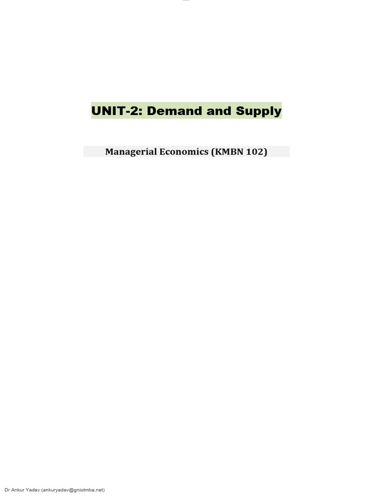 Demand Analysis Lecture Note | PDF | Demand | Price Elasticity Of Demand Demand Analysis Lecture Note | PDF | Demand | Price Elasticity Of Demand