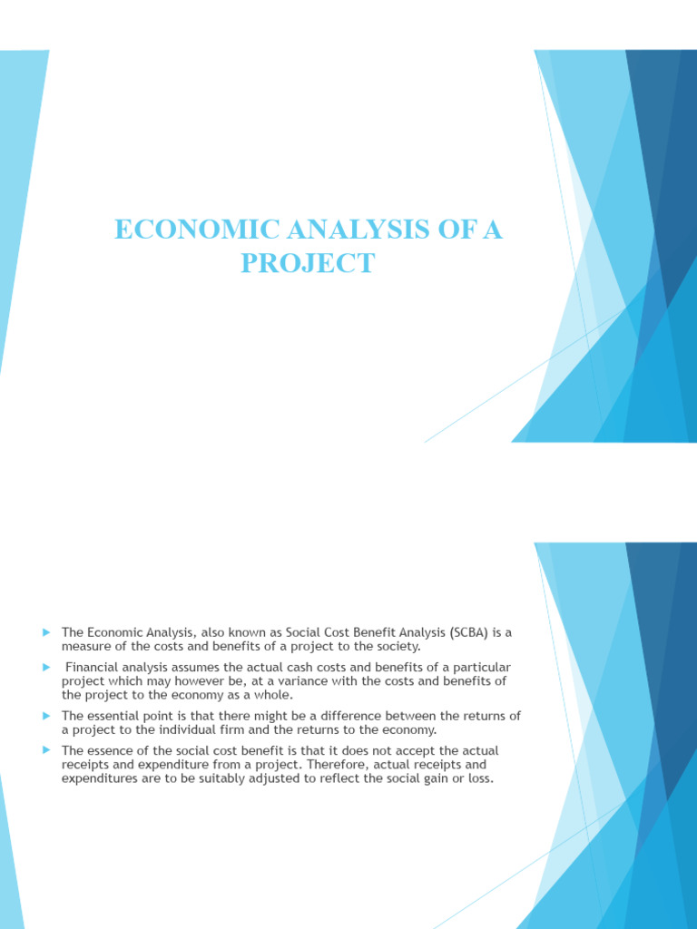 Economic Analysis of A Project | PDF