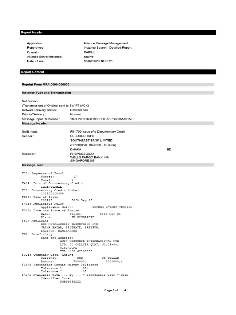 LC 385 | PDF | Cargo | Bill Of Lading
