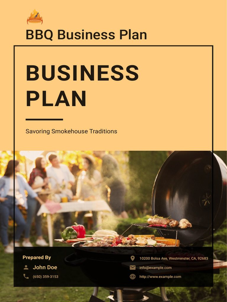 BBQ Business Plan Example Template | PDF