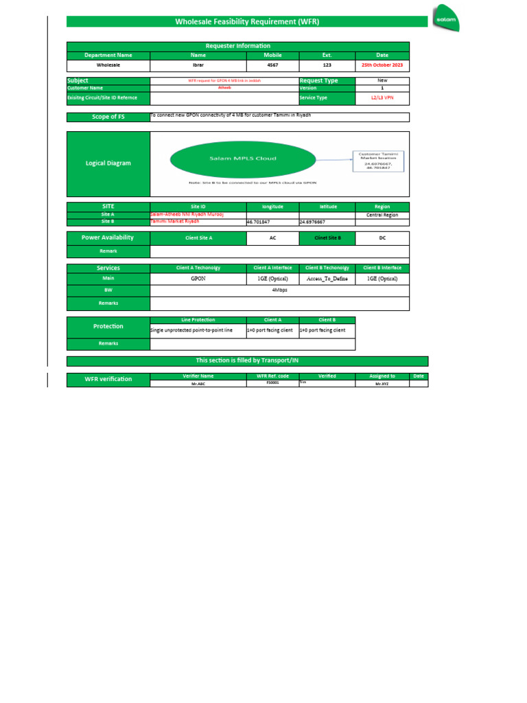 WFR, TLL | PDF | Physical Layer Protocols | Computer Networking