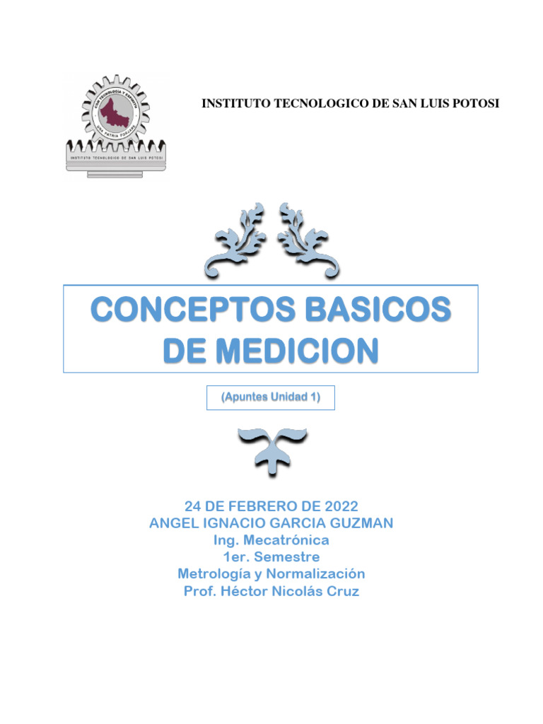 Conceptos Basicos de Medicion | PDF | Metrología | Medición