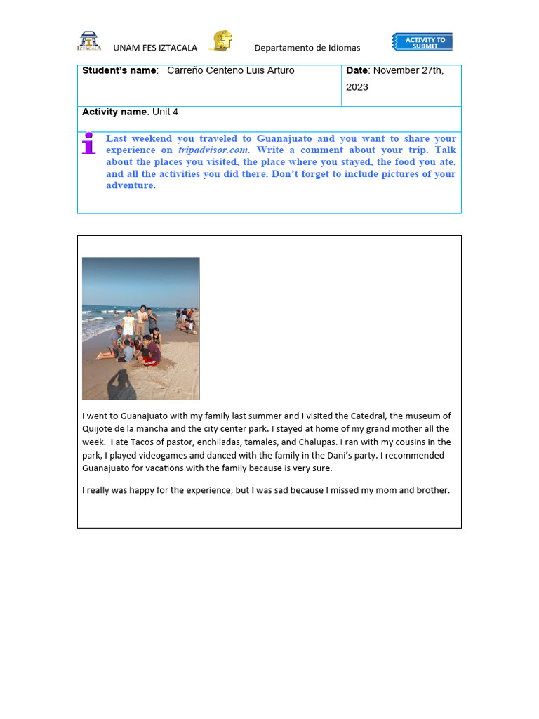 L3 U4 Written Task | PDF