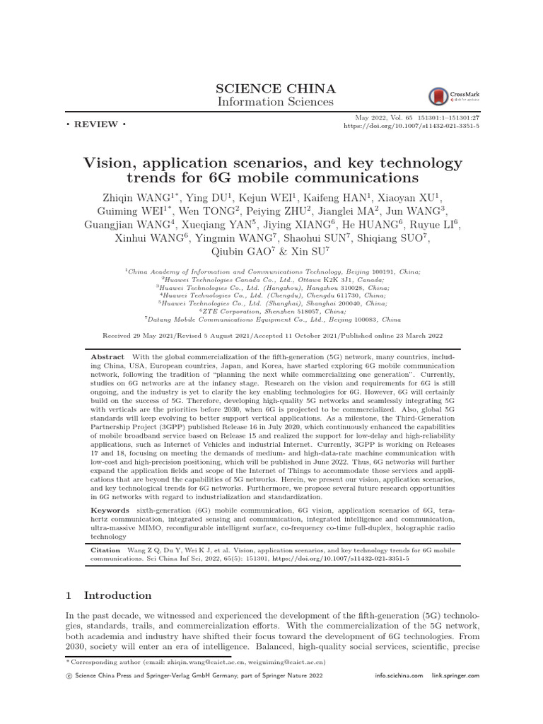 Science China Information Sciences | PDF | Computer Network ...