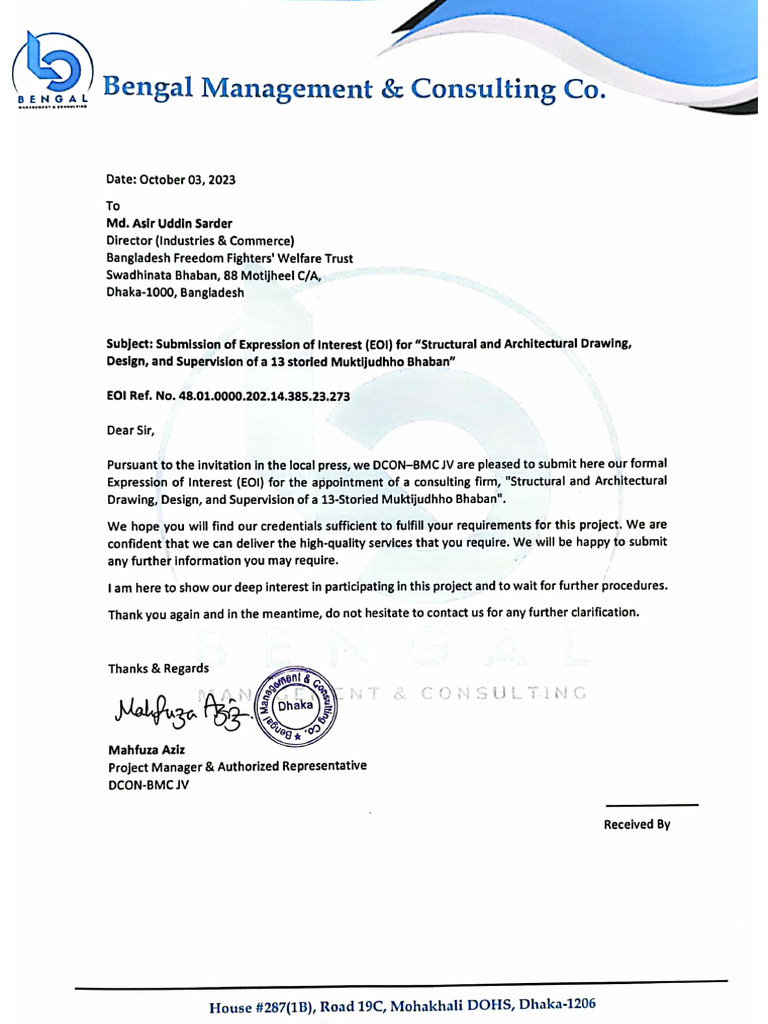 A Forwarding Letter | PDF