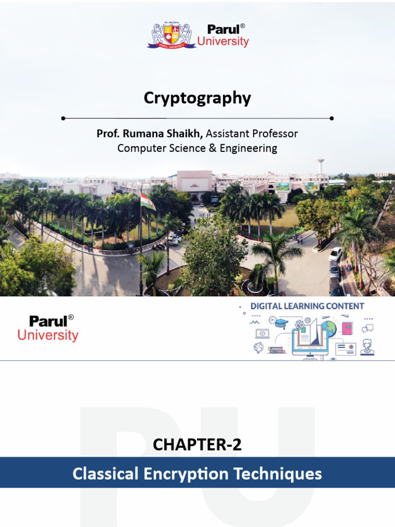 Cryptography: Prof. Rumana Shaikh, Assistant Professor | PDF