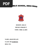 Fire Alarm A Project Report | PDF | Operational Amplifier | Amplifier