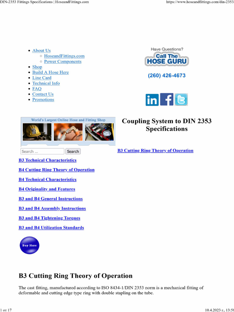 DIN 2353 Fittings Overview and Specs | PDF | Pipe (Fluid Conveyance ...