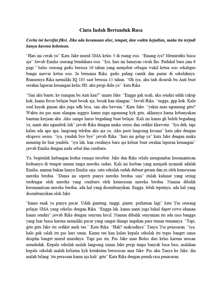 Cinta Indah Bertanduk Rusa | PDF