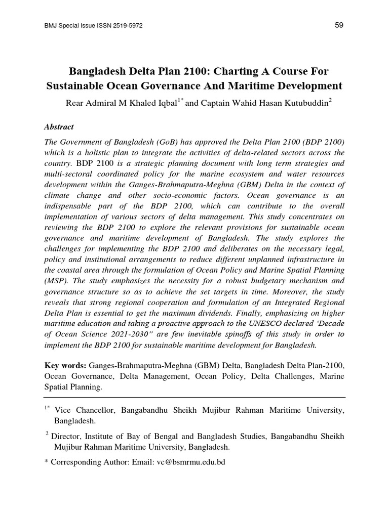 Delta Plan | PDF | Sustainability | Governance