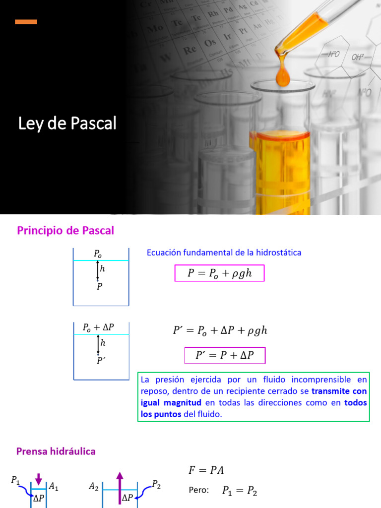 1.1_Fluidos_Ley_de_Pascal_Medidores_de_Presion[1] | PDF | Presión | Física Aplicada e ...
