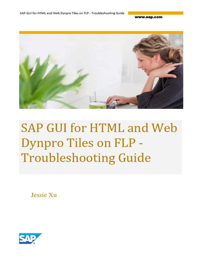 SAP GUI For HTML and Web Dynpro Tiles On FLP - Troubleshooting Guide ...