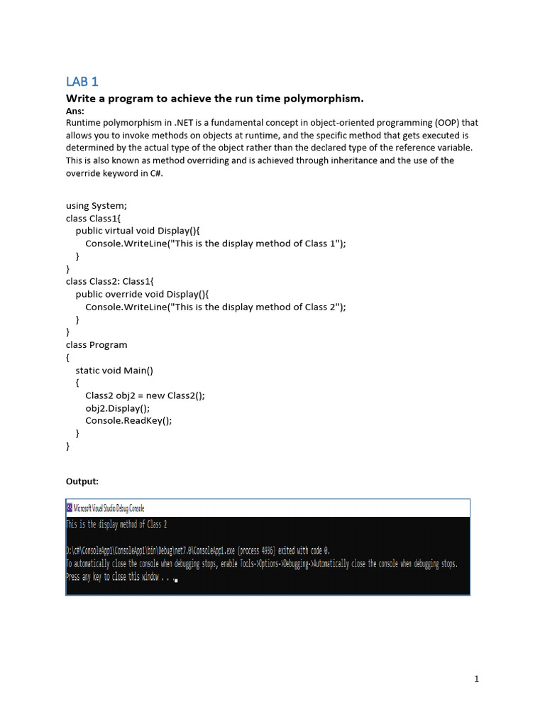 Dot Net Lokendra | PDF | Method (Computer Programming) | Class (Computer Programming)