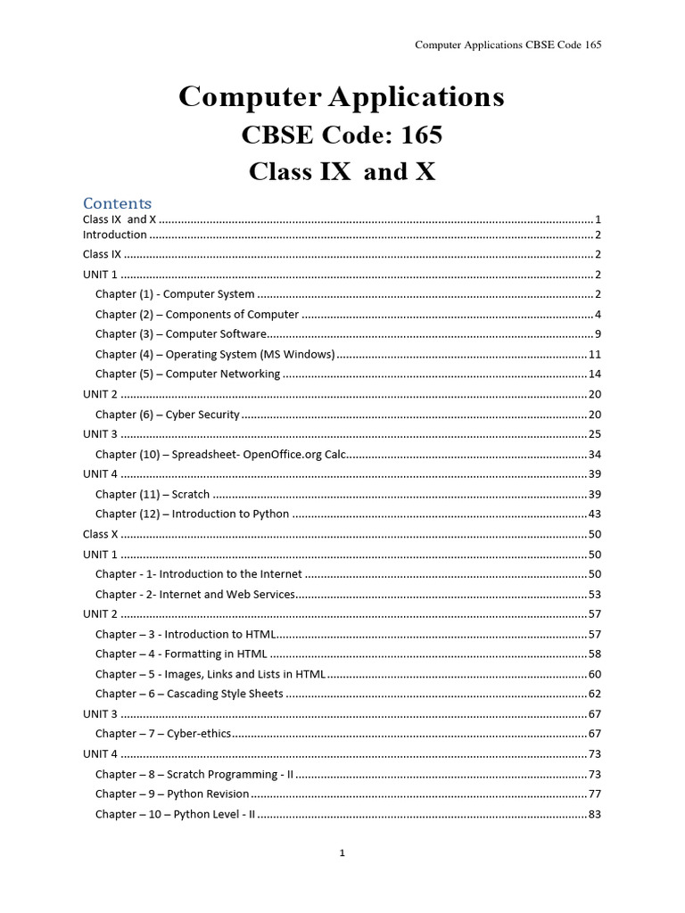 C A CBSE Code 165 | PDF | Computer Network | Random Access Memory