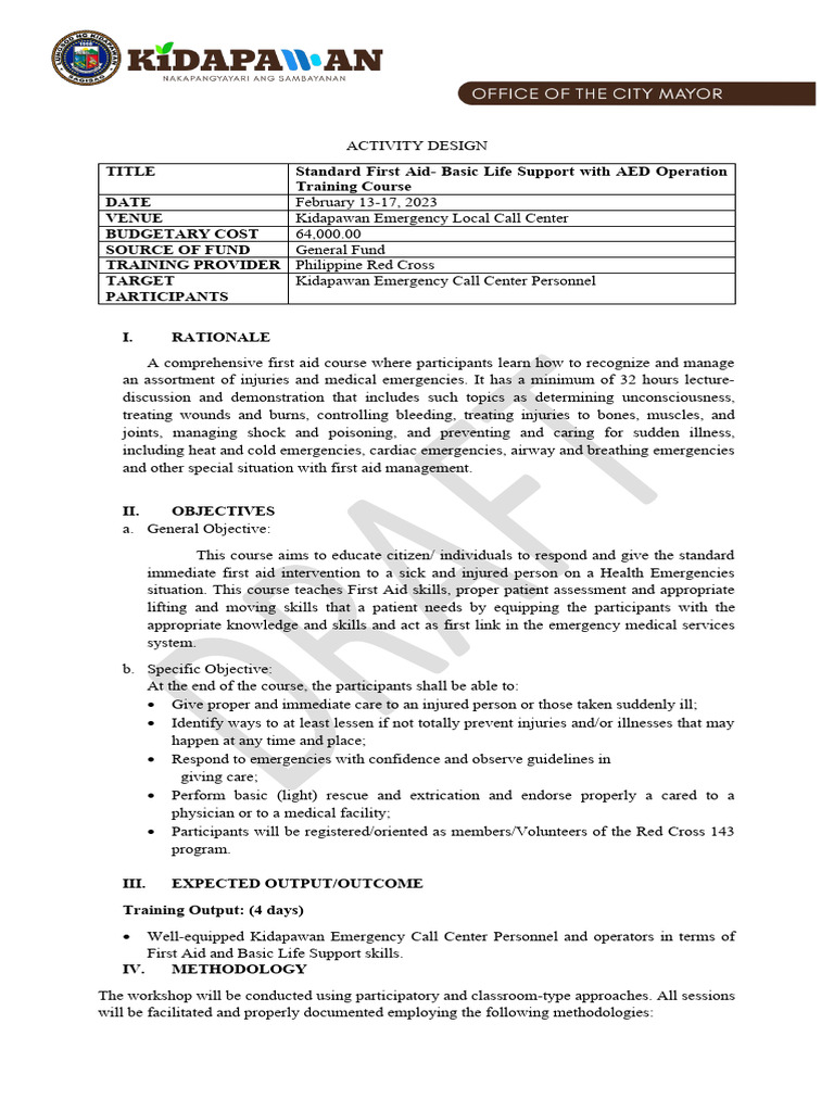 SFA-BLS with AED Operation | PDF | First Aid | Injury