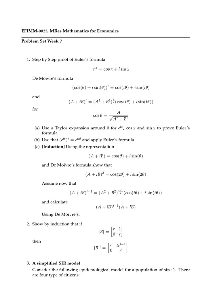 Week 6 - Problem Set | PDF | Applied Mathematics | Mathematics