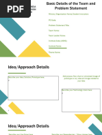 SIH 2023 Team Submission Template | PDF