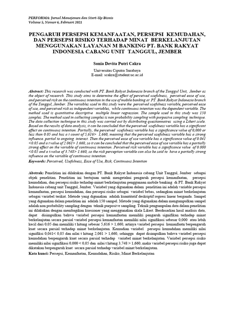 Performa,+10+Sonia+Devita+Putri+Cakra 1 | PDF