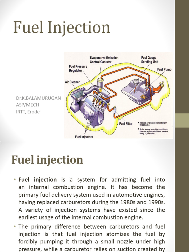 Unit II_Electronically controlled Fuel Injection | PDF | Fuel Injection | Diesel Engine