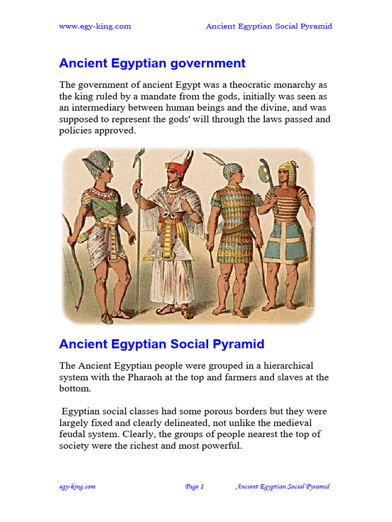 Ancient Egyptian Social Pyramid | PDF | Ancient Egypt | Pyramid