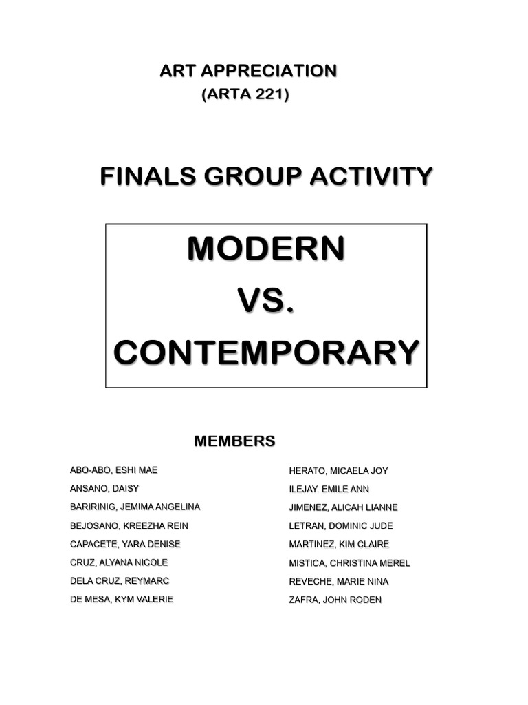 Arta Finals Group Activity | PDF