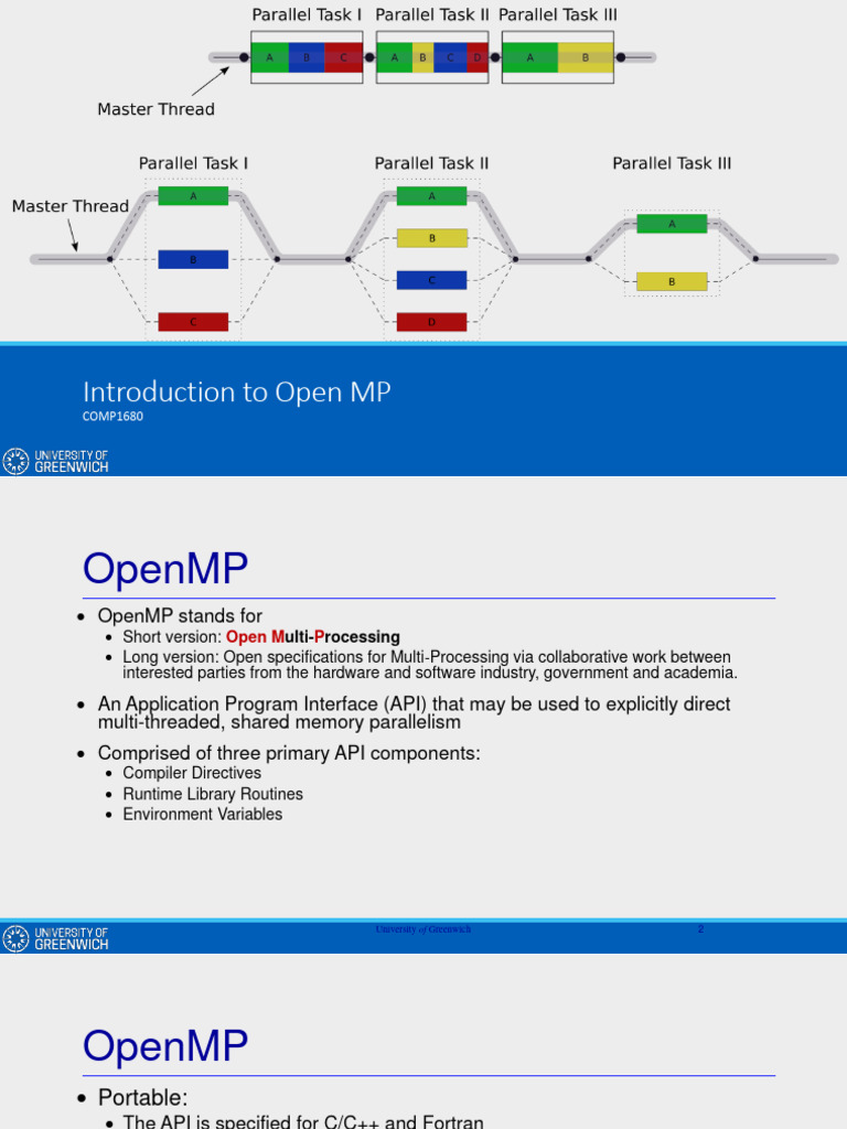 Introduction To Open Mp Pdf Parallel Computing Thread Computing