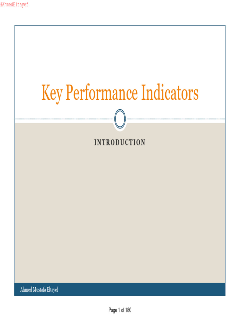 Key Performance Indicators Guide | PDF | Performance Indicator | Economies