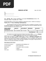 Builder Demand Letter Format | PDF