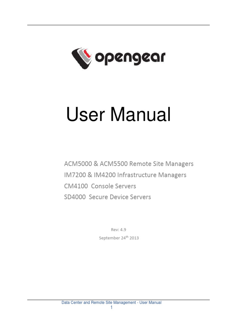 Opengear User Manual | PDF | Secure Shell | Port (Computer Networking)