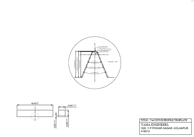 Vee-Notch Profile Specifications | PDF