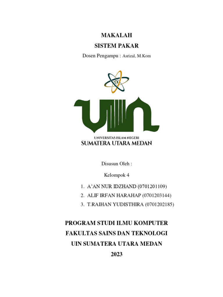 Representasi Pengetahuan dalam Sistem Pakar | PDF | Komputer