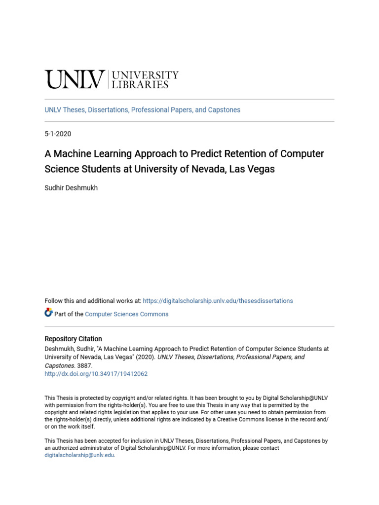 Thesis 8 | PDF | Machine Learning | Artificial Neural Network